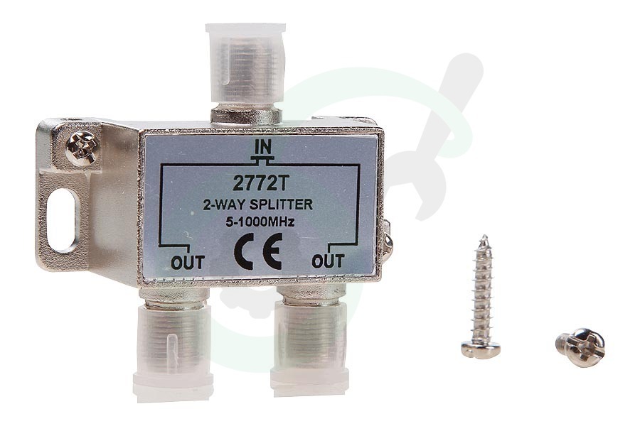 Easyfiks TV Splitter F-Connector Female - 2x F-Connector